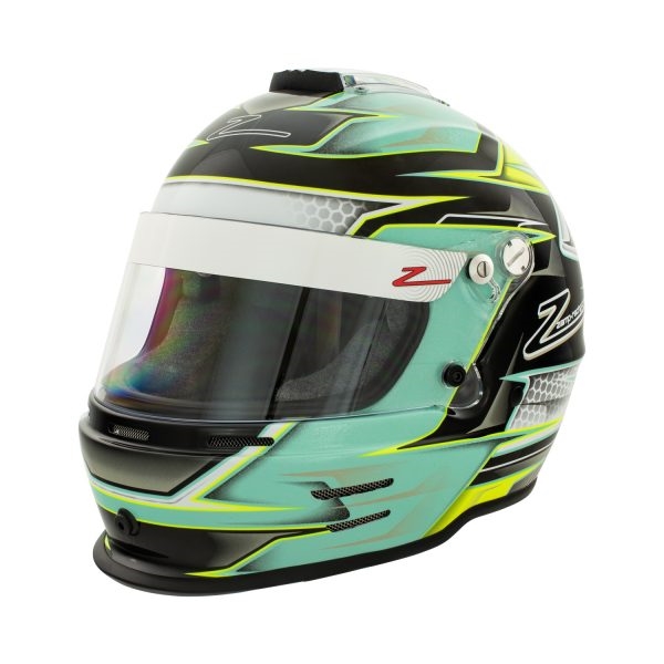HELMET ZAMP KART YOUTH RZ42 GREEN / SILVER